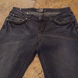 Red Rivet | Jeans | Red Rivet Vintage Medium Rise Jean Greyblk Stitch ...